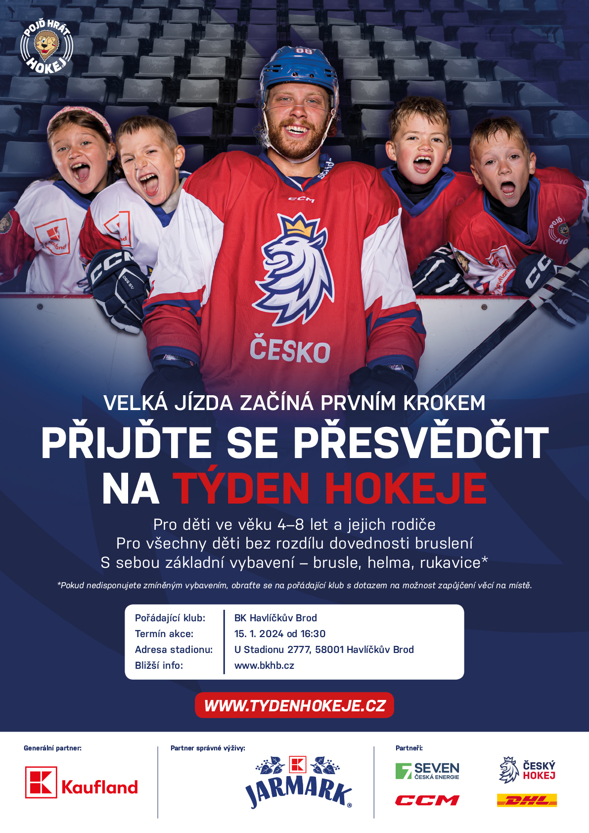 Přijďte v pondělí 15. ledna od 16:30 na Zimní stadion Kotlina na akci ...